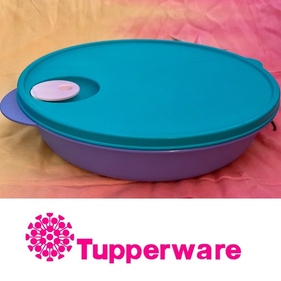 Tupperware | Kitchen | Tupperware Crystalwave Divided Microwave Dish ...